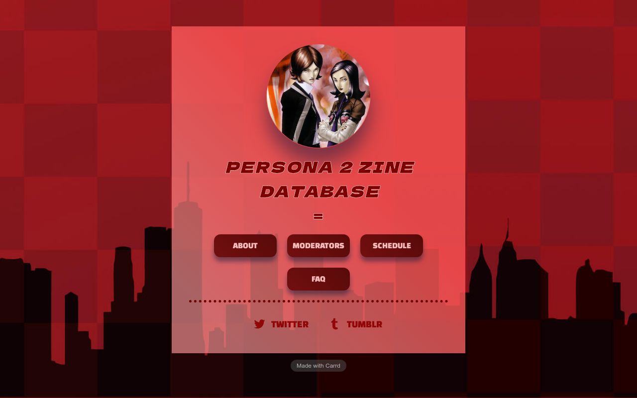 Persona 2 Zine